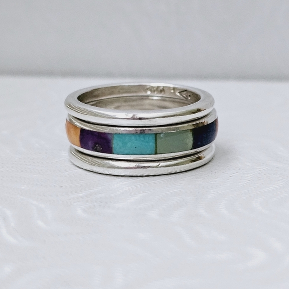 Silpada | Jewelry | Rare Silpada Sterling Silver Turquoise Lapis Spiny ...